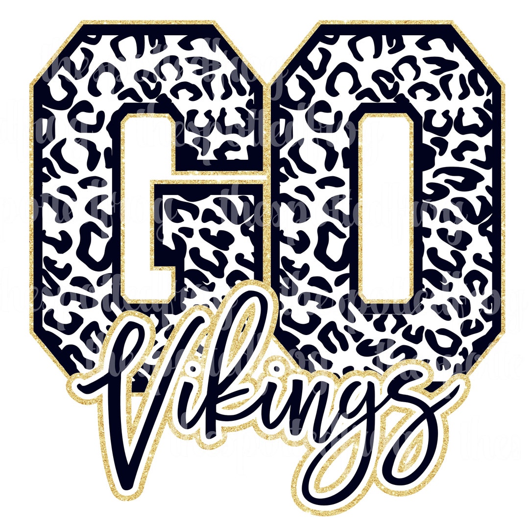 GO Vikings Leopard SVG/PNG - Etsy
