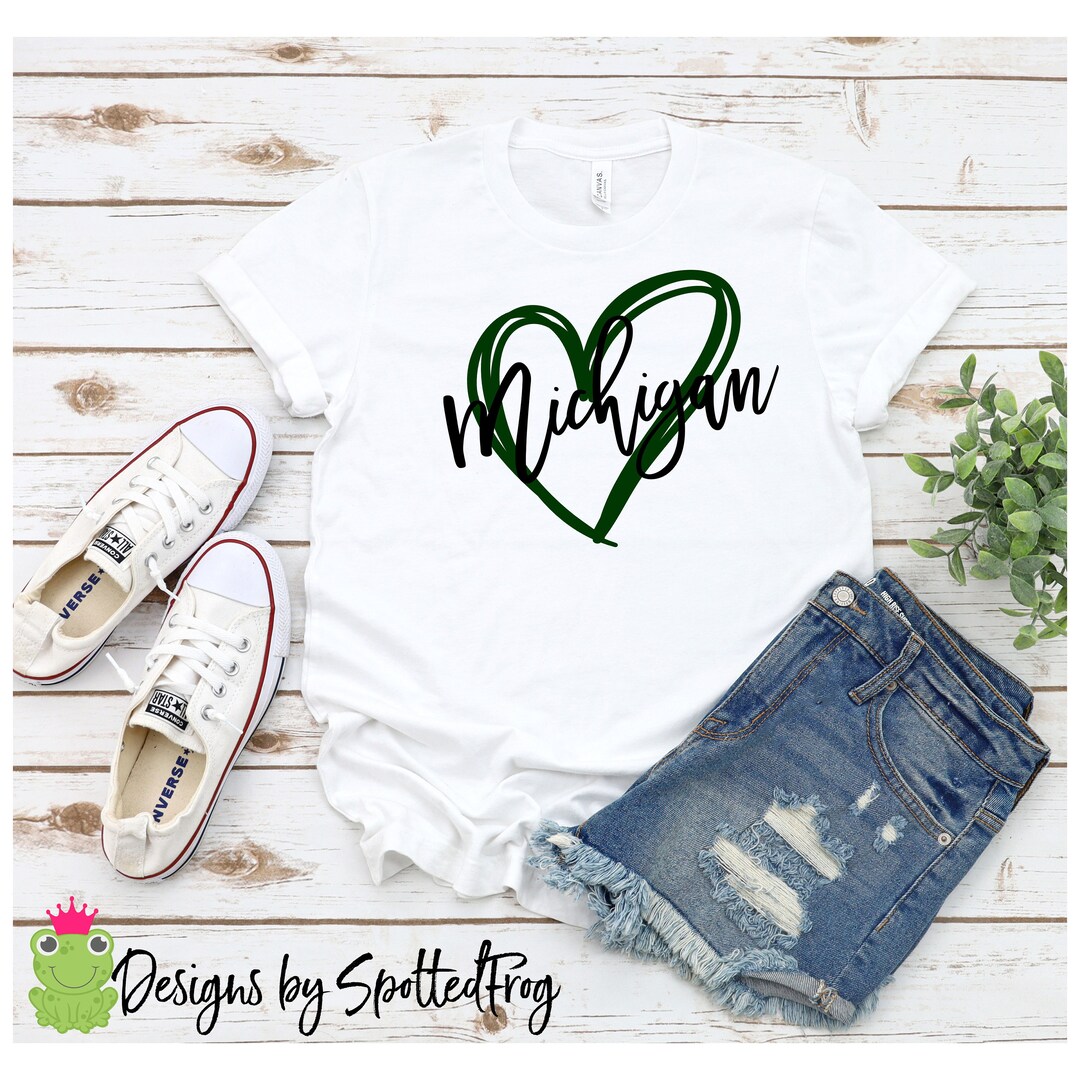 Michigan Heart SVG/PNG - Etsy