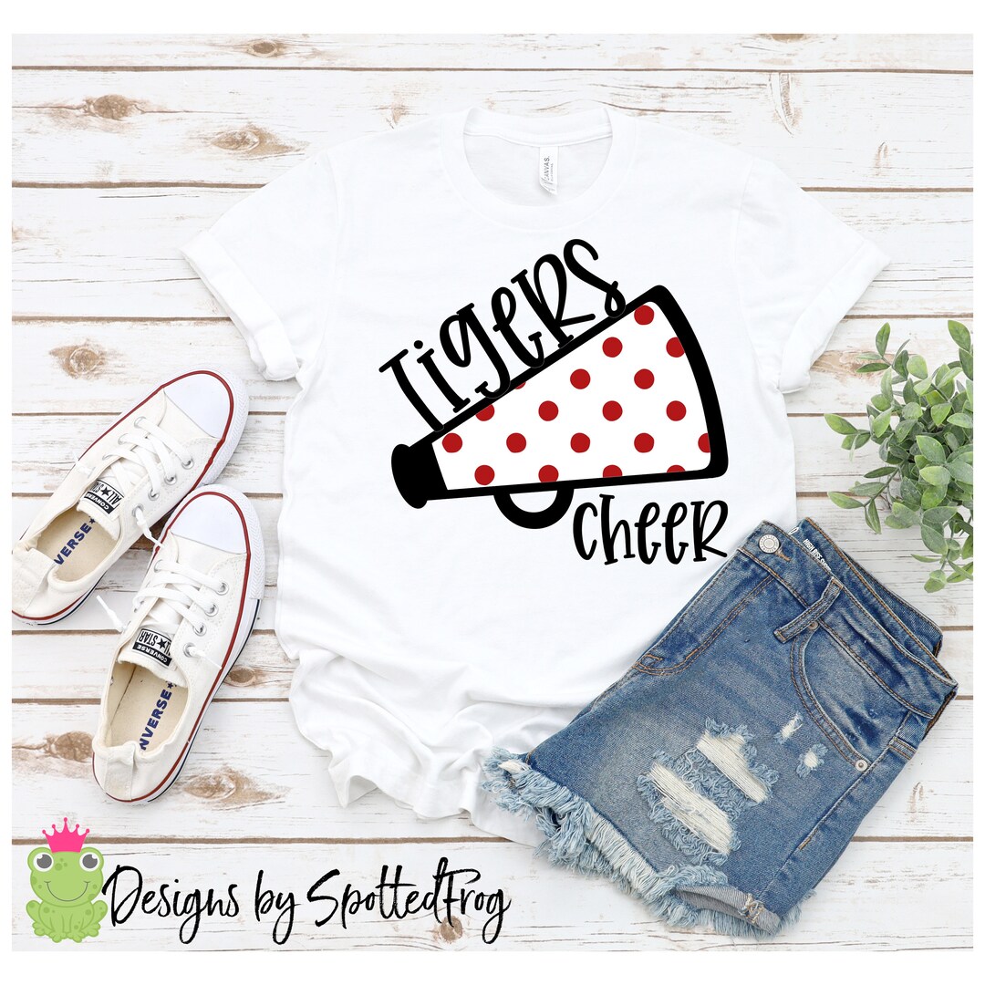Tigers Cheer Polka Dots SVG/PNG - Etsy
