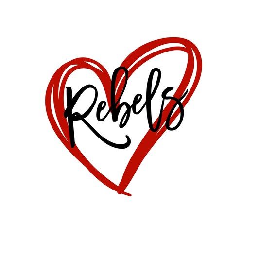 Rebels Heart SVG | Etsy