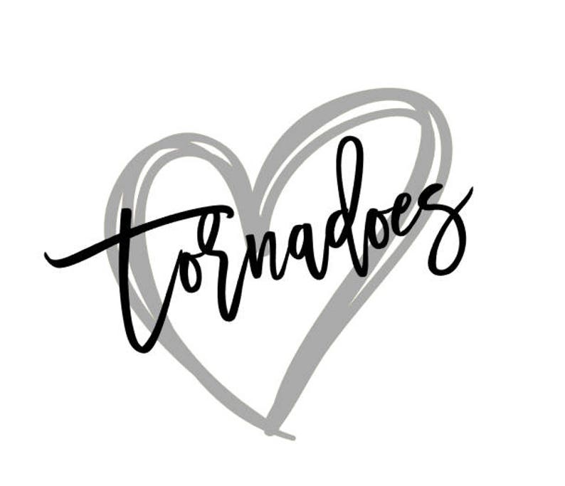Tornadoes Heart SVG - Etsy