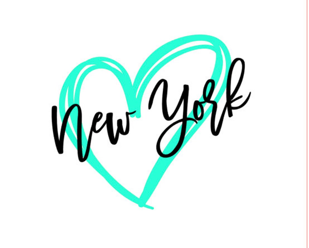 New York Heart SVG - Etsy