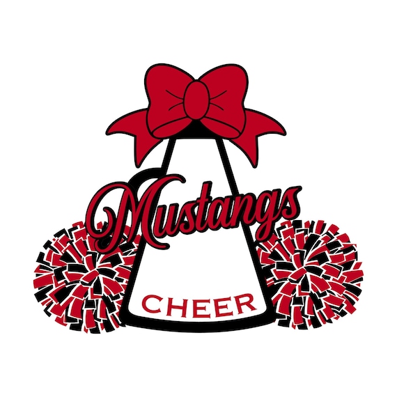 Mustangs Cheer SVG | Etsy