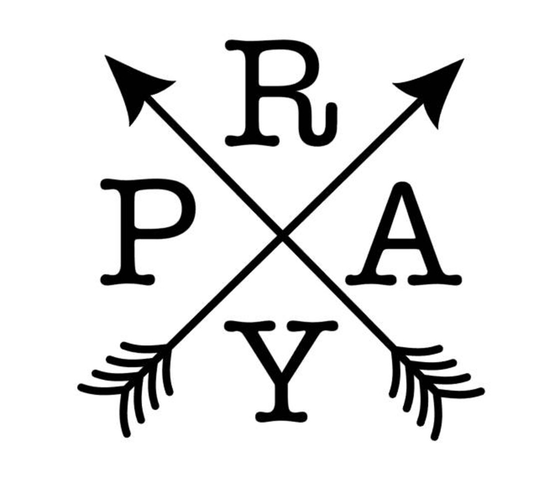 PRAY Arrows SVG - Etsy