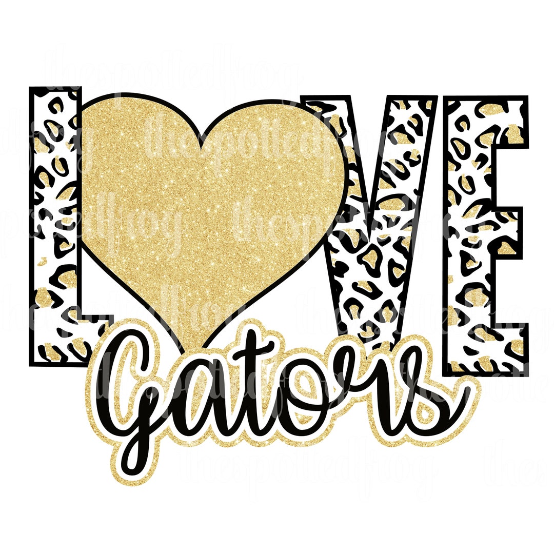 Love Gators Cheetah SVG/PNG - Etsy