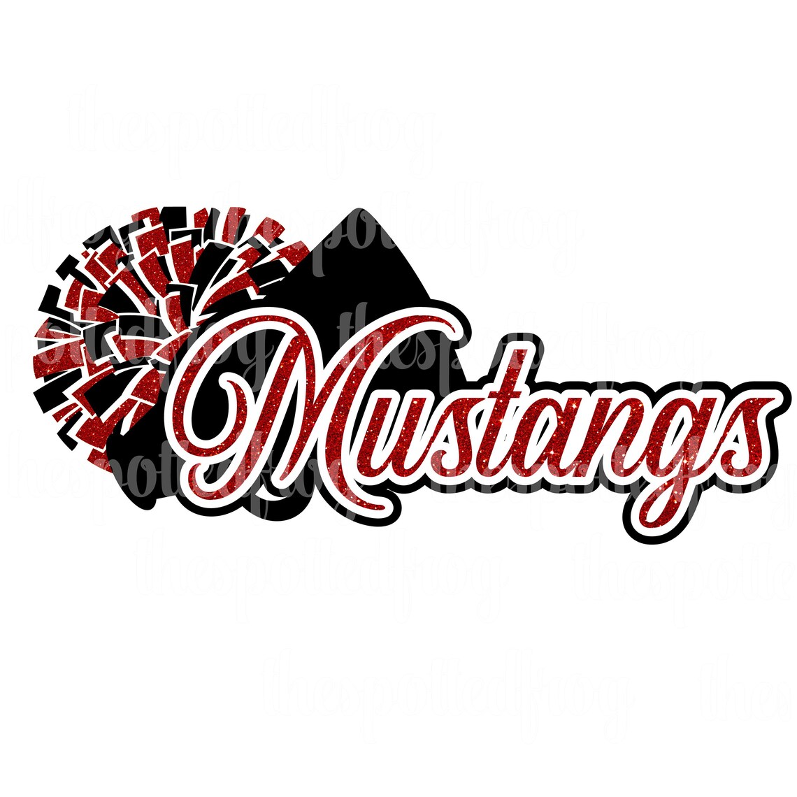 Mustangs Glitter Cheer PNG/SVG - Etsy