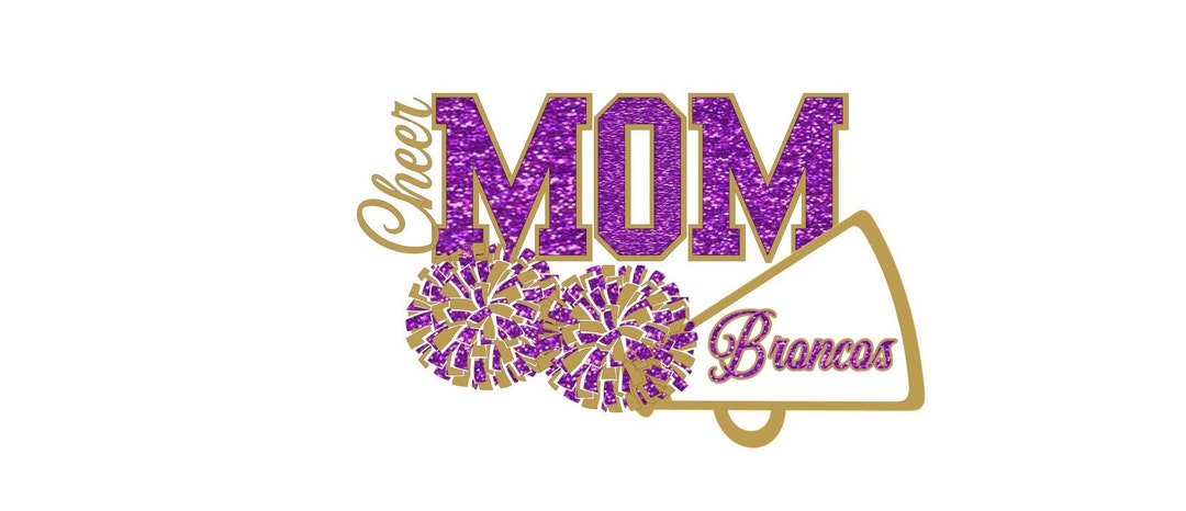 Cheer MOM Broncos SVG - Etsy