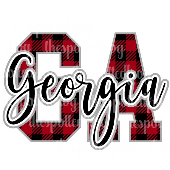 Georgia Buffalo Plaid SVG/PNG - Etsy