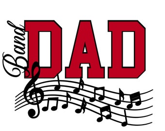Band Dad Svg | Etsy