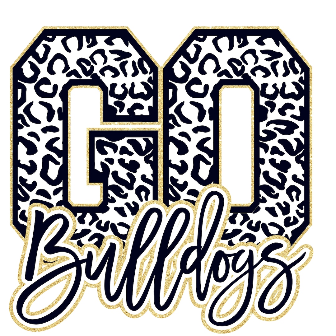 Go Bulldogs Leopard PNG/SVG - Etsy