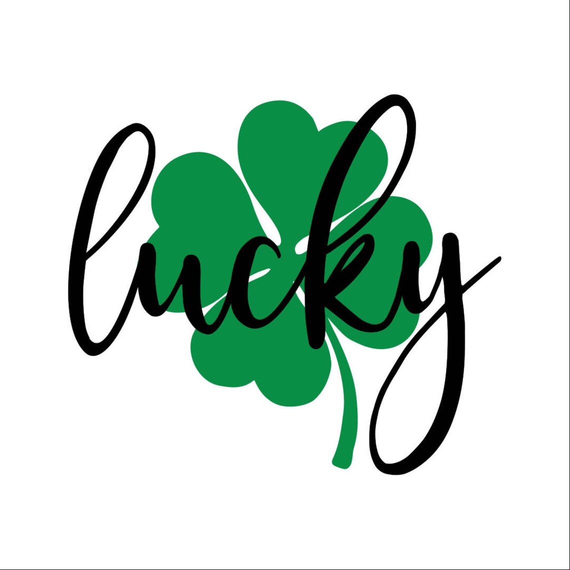 Lucky Shamrock SVG - Etsy