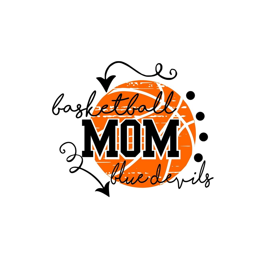 Blue Devils Basketball MOM SVG - Etsy