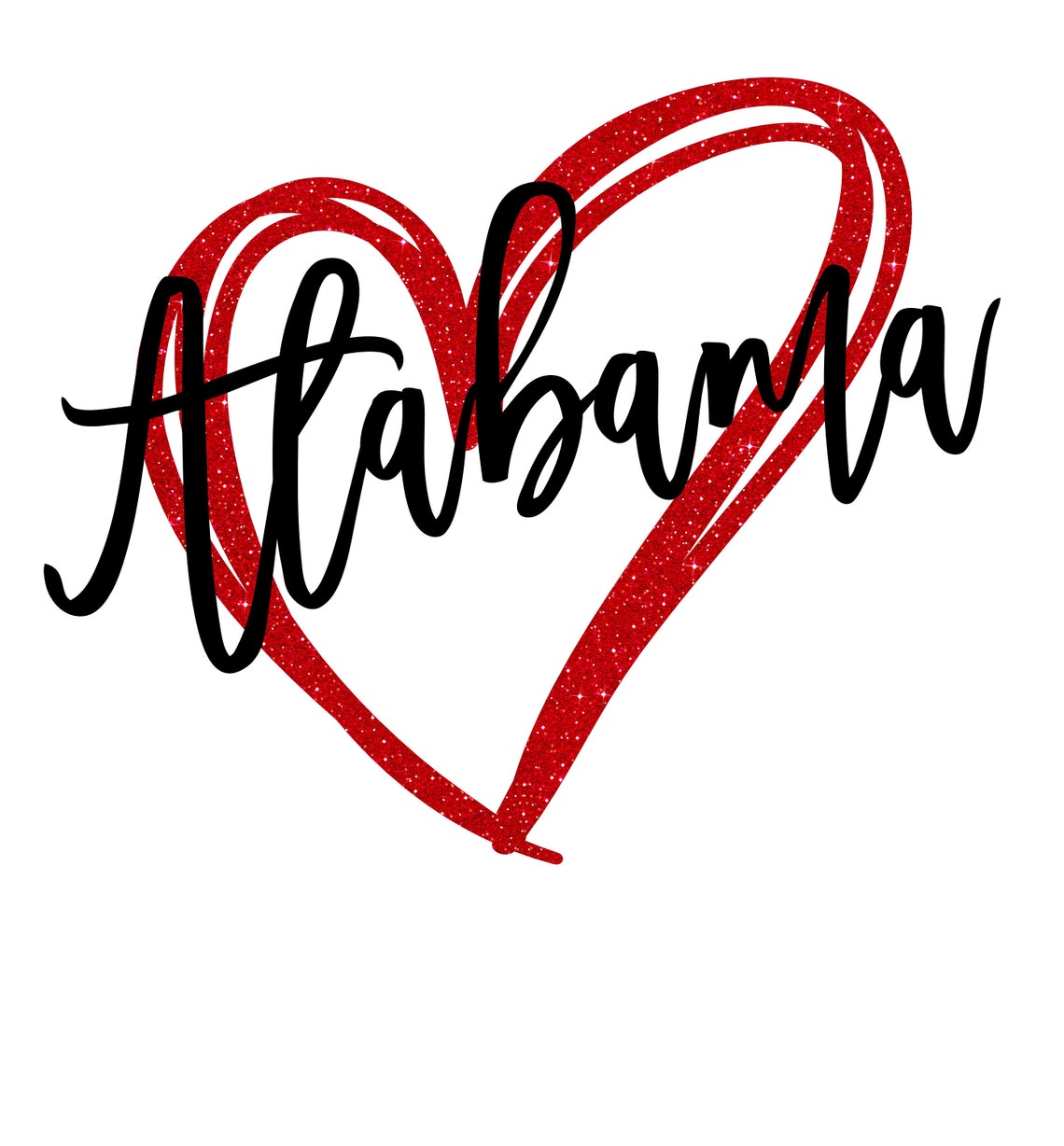 Alabama Heart SVG/PNG - Etsy