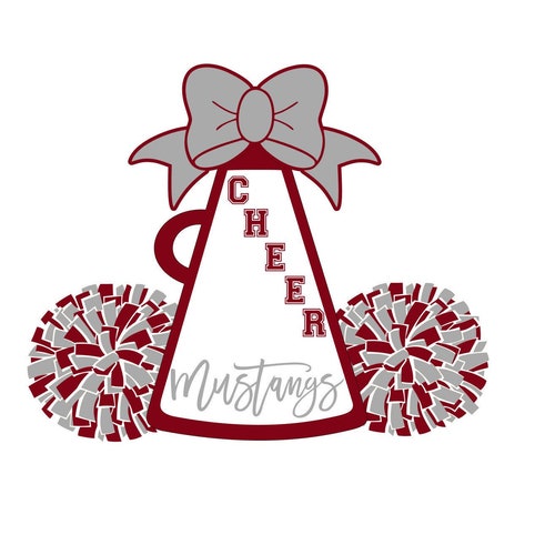 Mustangs Cheer MOM SVG - Etsy