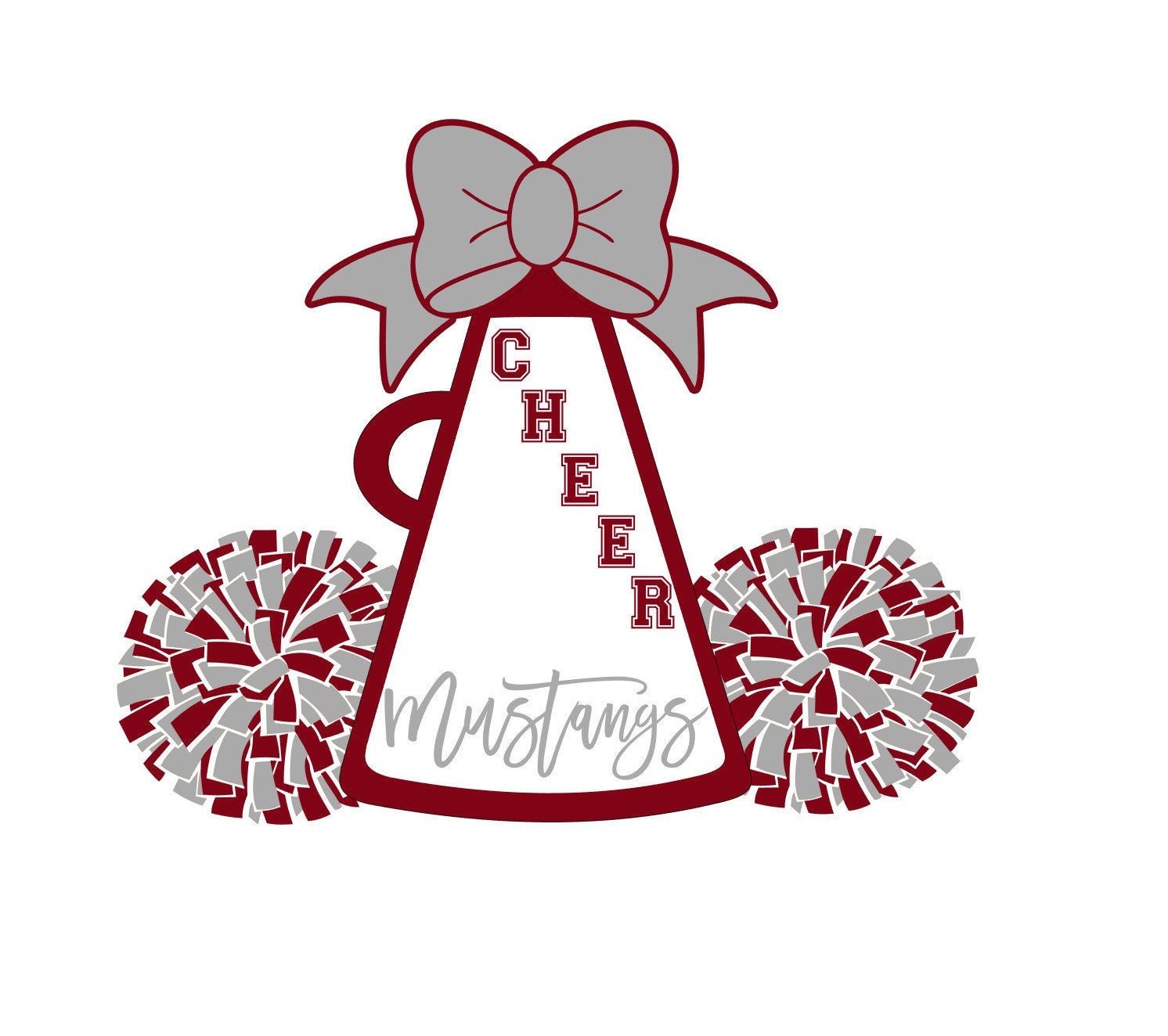 Mustangs Cheer SVG - Etsy