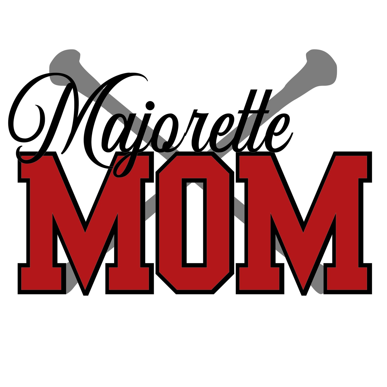 Majorette MOM SVG/PNG | Etsy