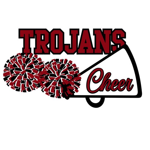 Trojan Cheer SVG Squad Basketball Mom T-shirt Design Mascot - Etsy