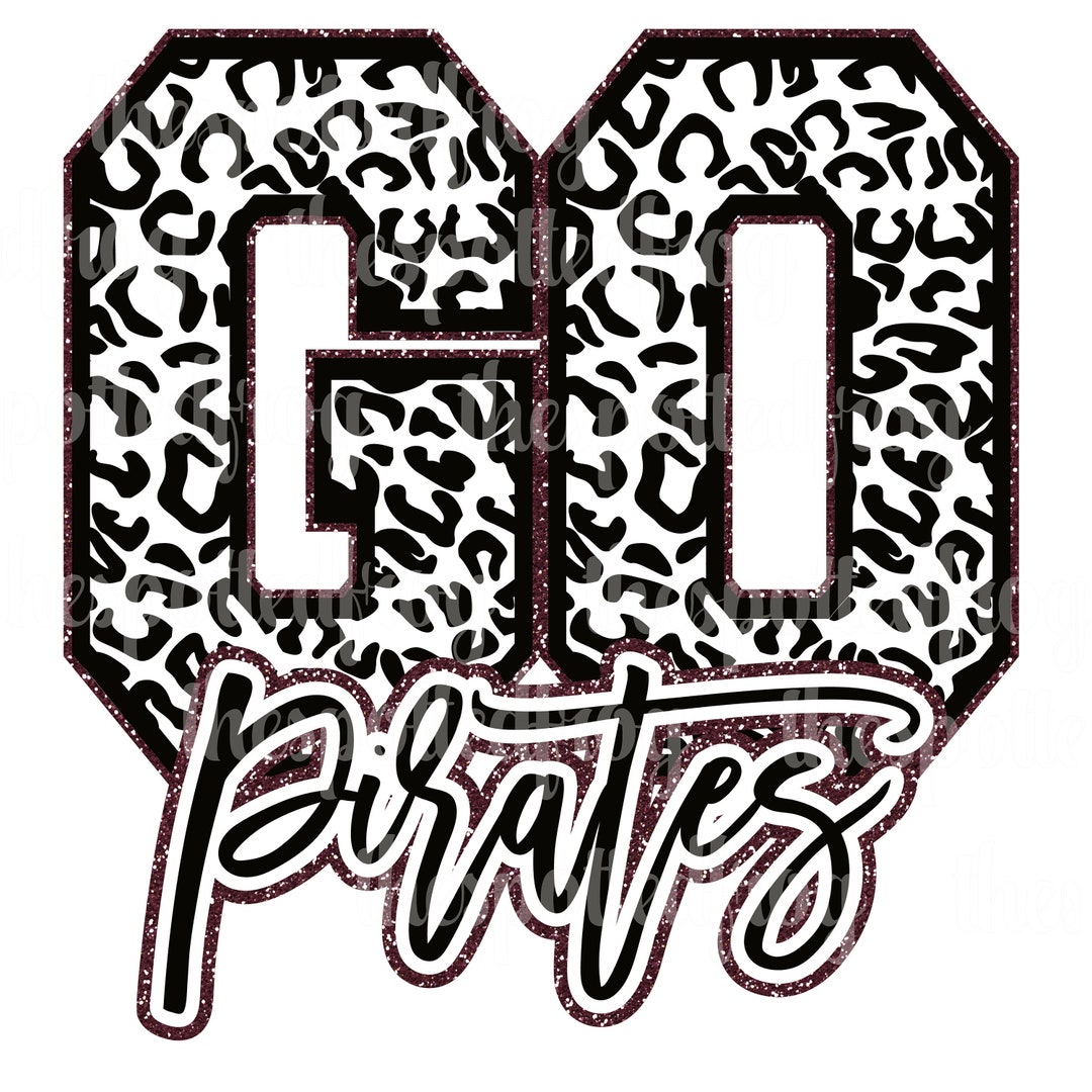GO Pirates Leopard SVG/PNG - Etsy