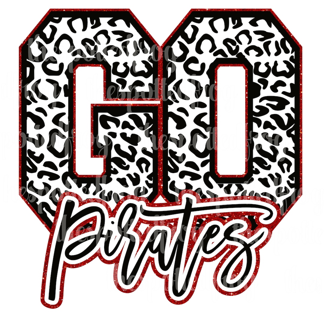 GO Pirates Leopard SVG/PNG - Etsy