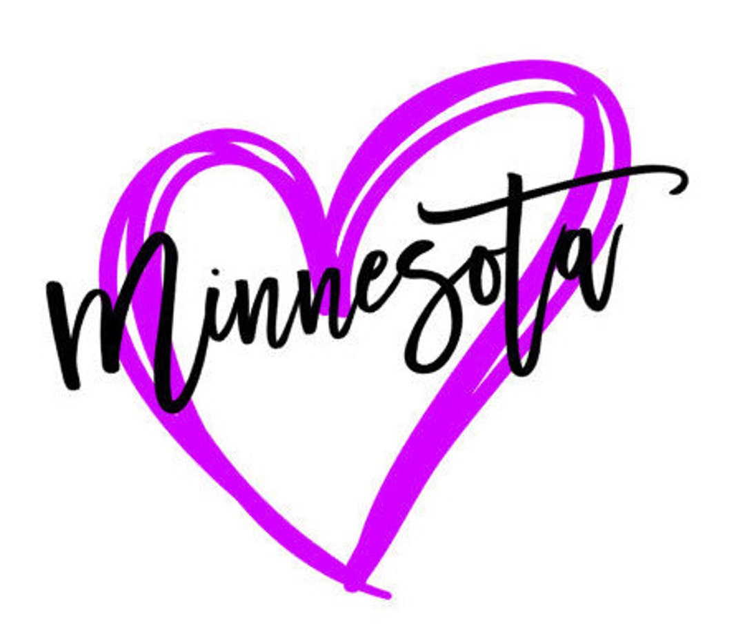 Minnesota Heart SVG - Etsy