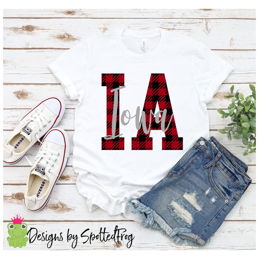 Iowa Buffalo Plaid SVG/PNG - Etsy
