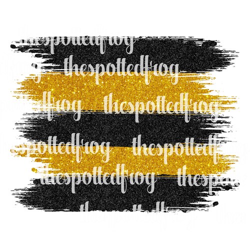 Black and Gold Brush Stroke PNG for Sublimation - Etsy