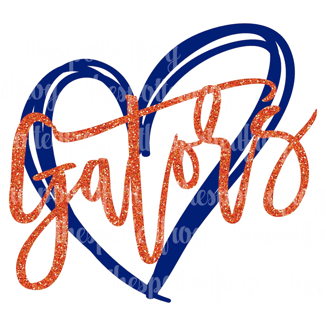 Gators Heart SVG/PNG - Etsy