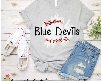 Softball Svg, Blue Devil Softball Svg, Blue, Devil, Softball, Svg, Dxf ...