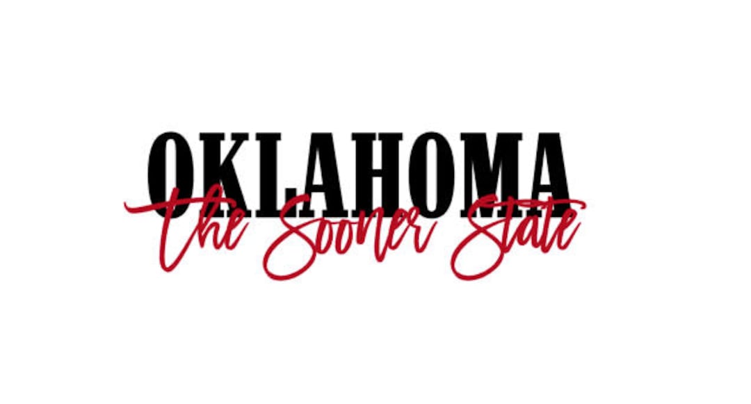 Oklahoma the Sooner State SVG - Etsy
