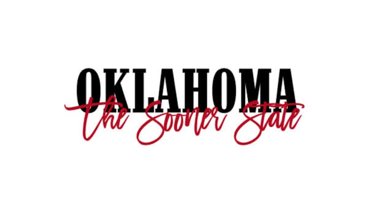Oklahoma the Sooner State SVG - Etsy
