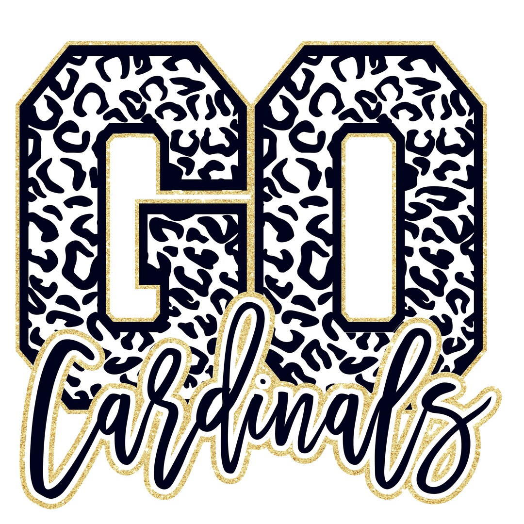 Go Cardinals Leopard PNG/SVG - Etsy