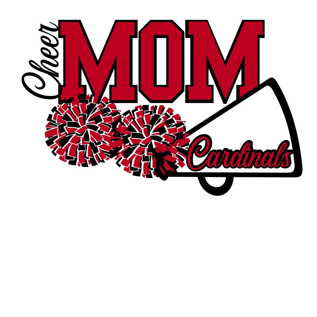 Cheer MOM Cardinals SVG - Etsy