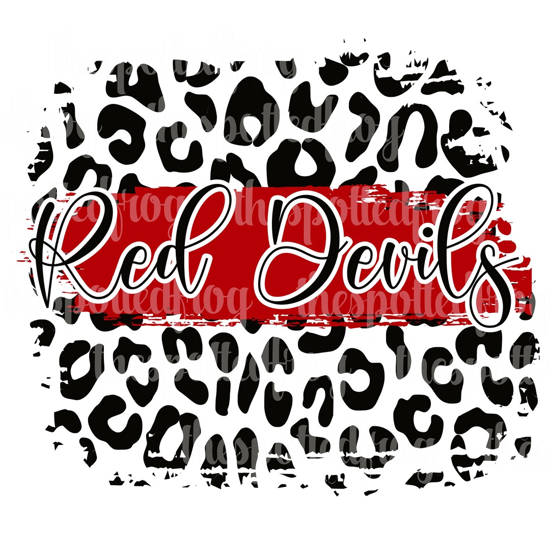 Red Devils Cheetah PNG - Etsy