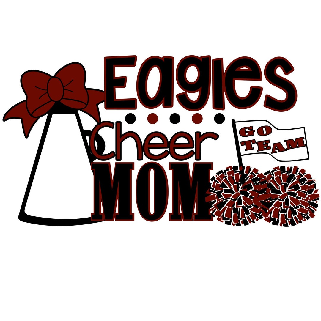 Eagles Cheer MOM SVG - Etsy
