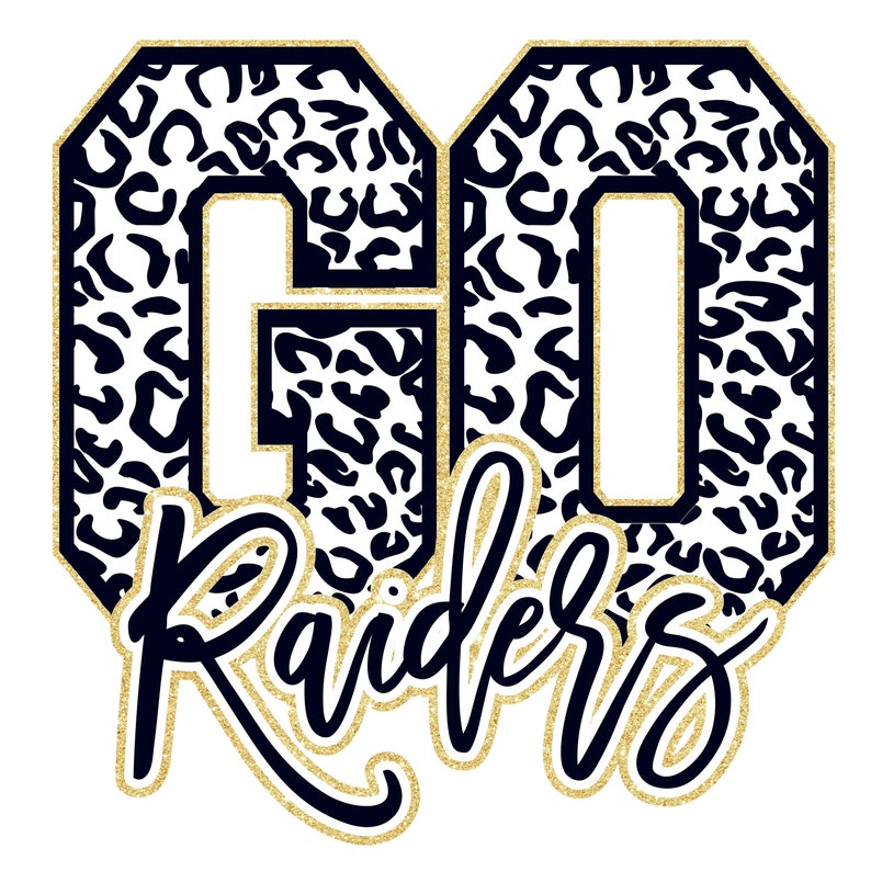 Go Raiders Leopard PNG/SVG - Etsy