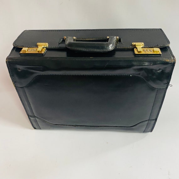 Vintage German FRANZEN 1970s Midnight Leather PILOT B… - Gem