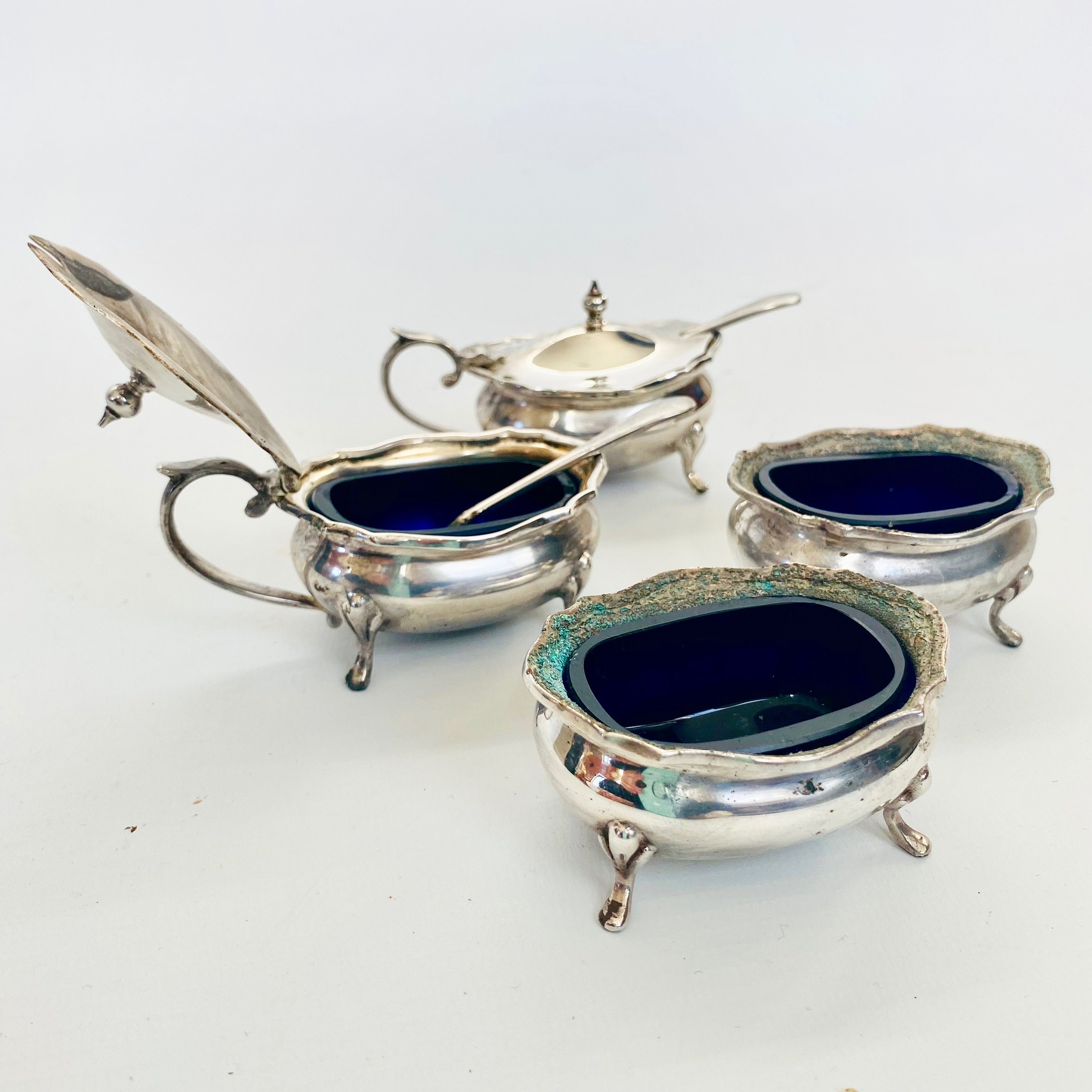 Antique Silver Plate Alexandra Clarke Company London Salt and - Etsy