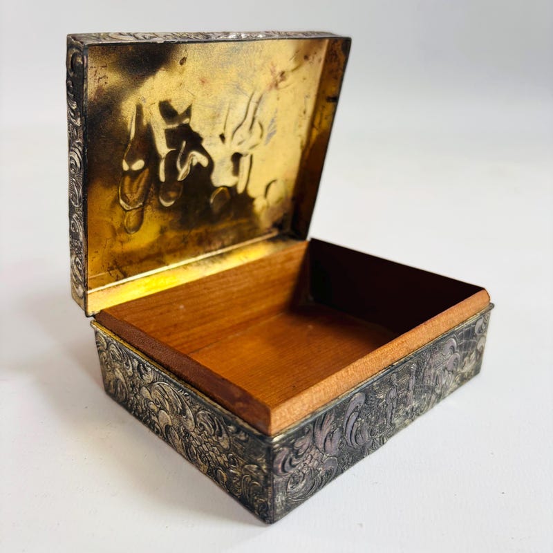 Sterling Repousse Box - Etsy