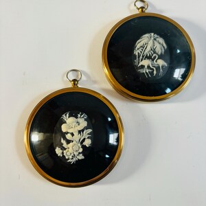 Delightful Pair of Peter Bates Collection World of Miniatures Cameo ...