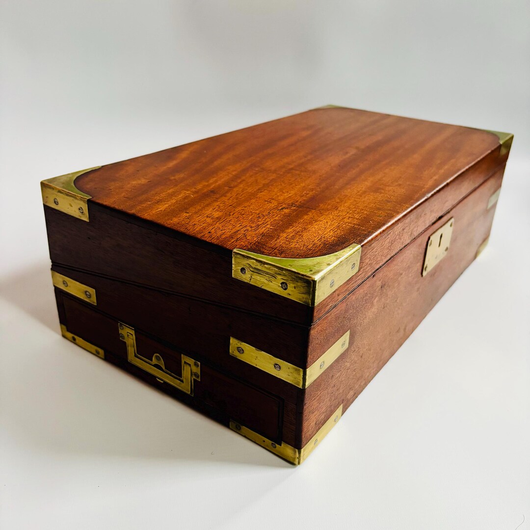 RESERVED ROBERT Antique 1800s Victorian Wood Writers Slope Box W/ink ...