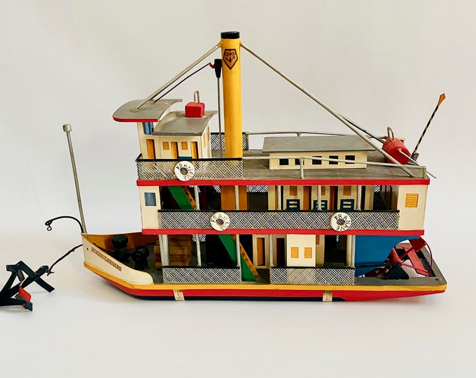 Rare Brazilian Collectable Paddle Steam Model Boat Maritime 60s/70s ...