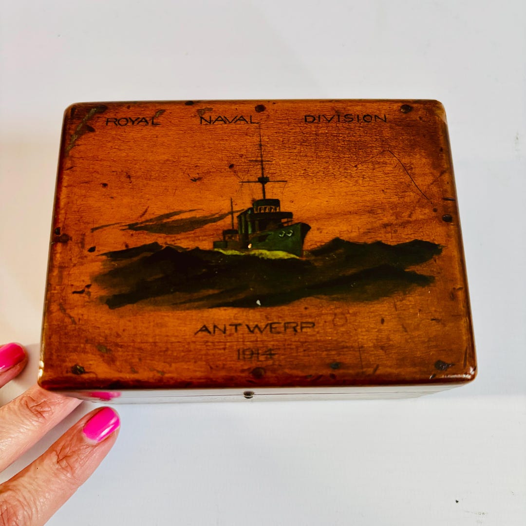 Antique RARE Royal Naval Devision Antwerp WW1 POW at Groningen Holland ...
