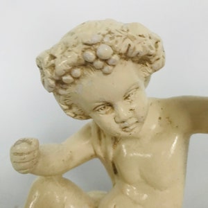 Vintage ' Made in England' Vintage Alabaster Cherub Lamp - Fully ...