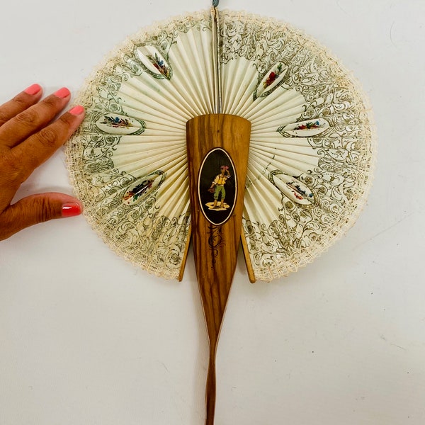 Hand Painted Fan - Etsy UK