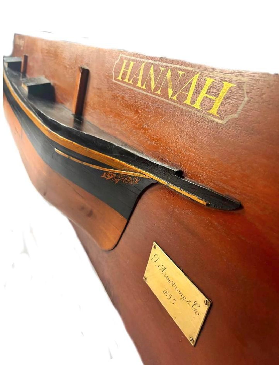 Victorian Ship Half-hull Model: T. Armstrong & Co, 1855 "hannah" - 1.56 ...