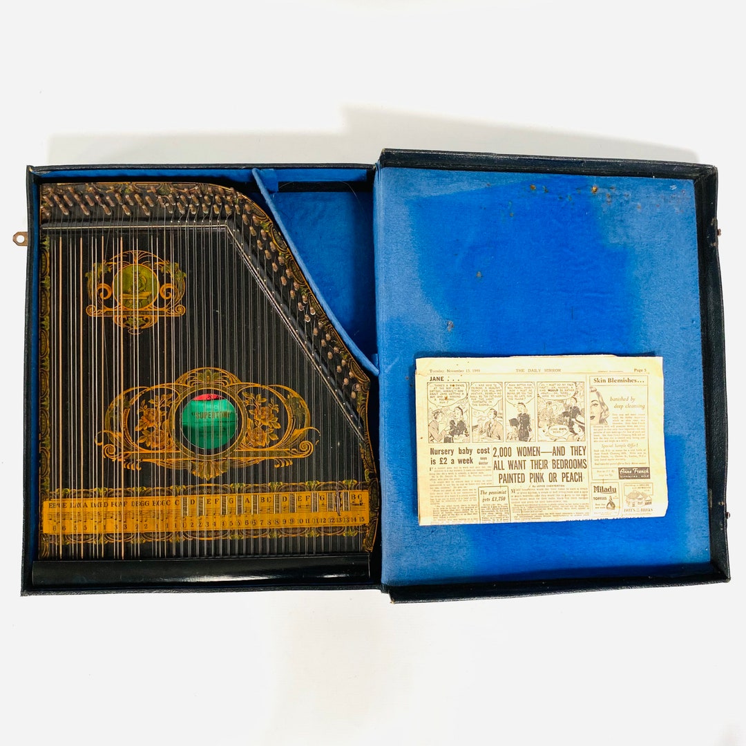 Antique Concert Supertone Zither Mandolin Made in England by Abbley ...