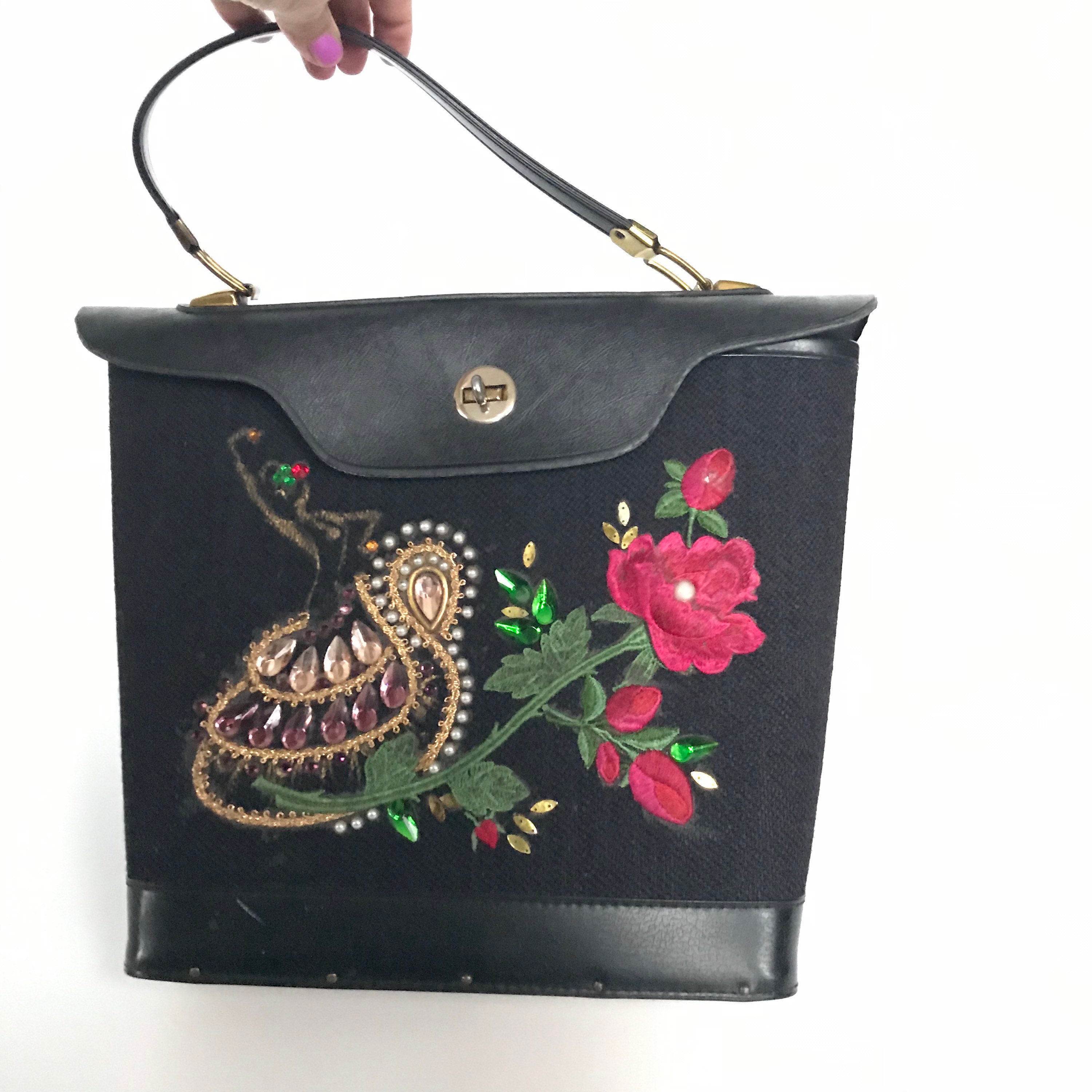 Vintage 1970s Enid Collins Style Original Kit Bag Lovely - Etsy