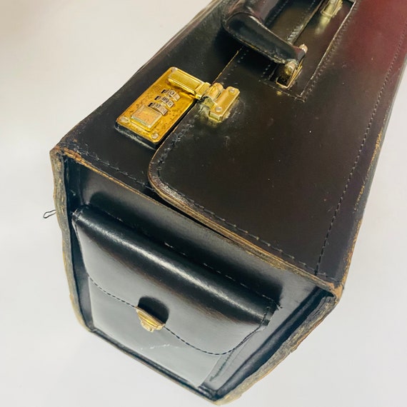 Vintage German FRANZEN 1970s Midnight Leather PILOT B… - Gem