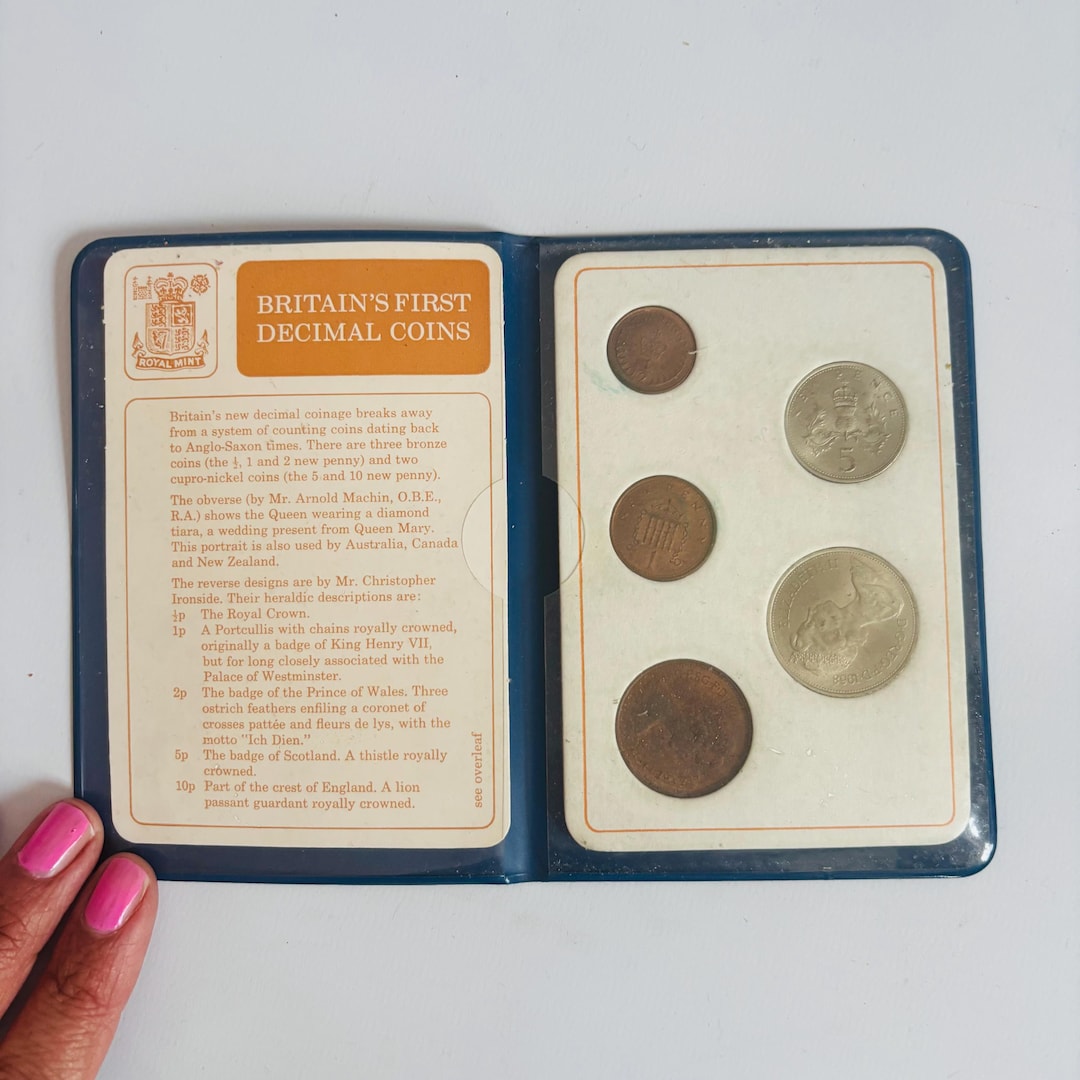 1971 Royal Mint Decimal Coin Set: Vintage Collector's Edition - Etsy