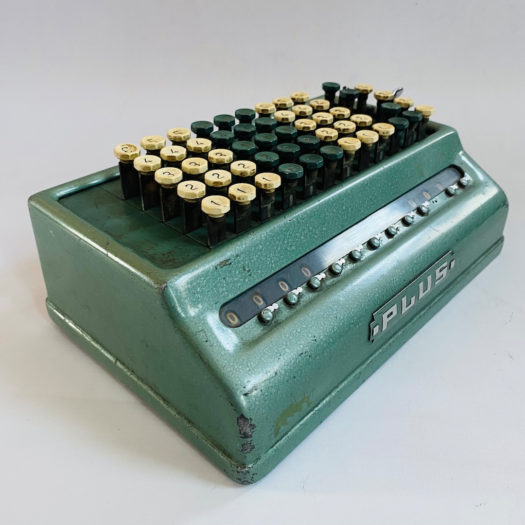 Antique PLUS Bell Punch Calculator /mid Century 1950s Accountancy Tool ...
